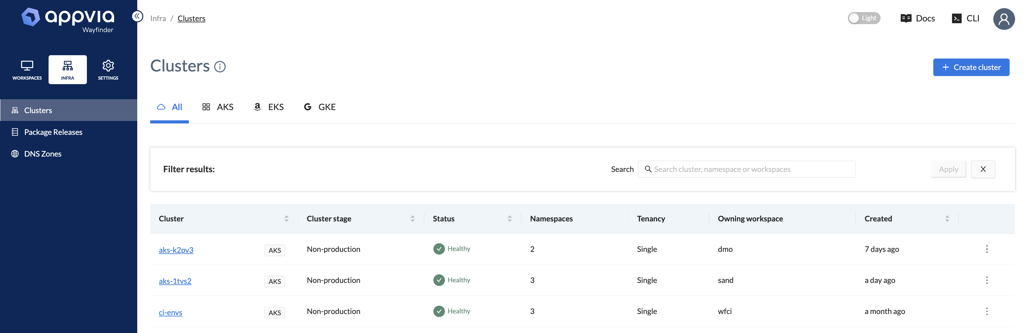 Wayfinder Portal | Appvia Wayfinder
